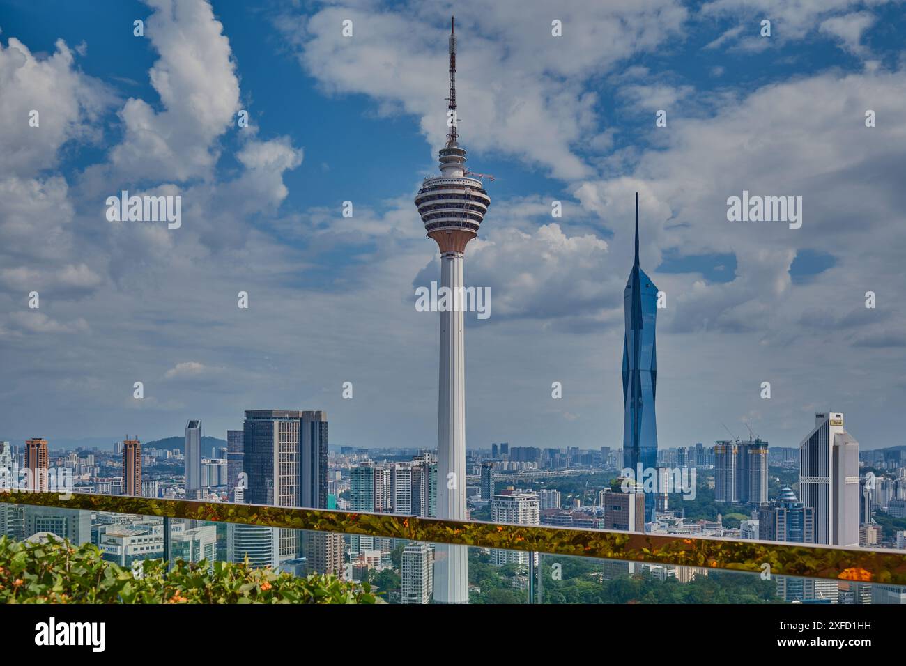 Kuala Lumpur skyline , Malaysia from the infinity rooftop pool at The ...