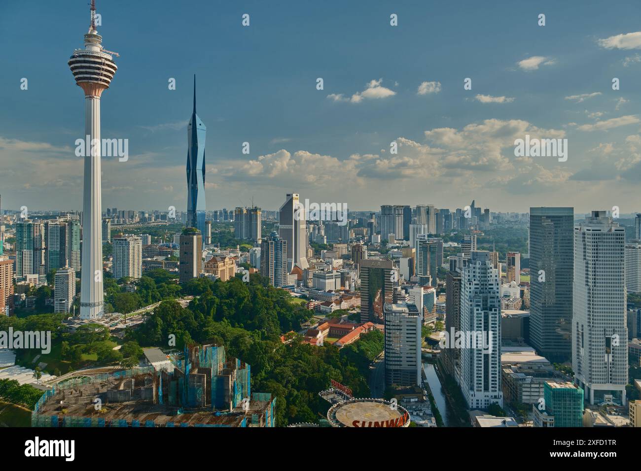 Kuala Lumpur skyline , Malaysia from the infinity rooftop pool at The ...