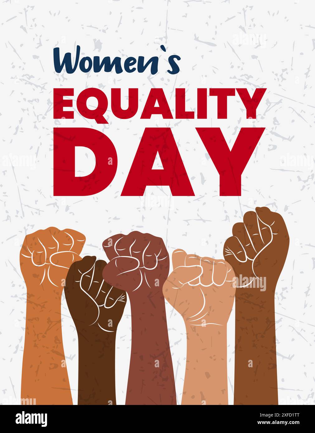 Womens Equality Day Banner with Female Hands Stock Vector Image & Art ...