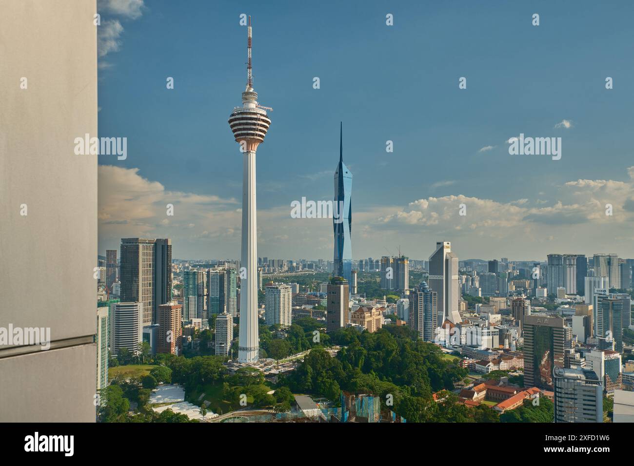 Kuala Lumpur skyline , Malaysia from the infinity rooftop pool at The ...