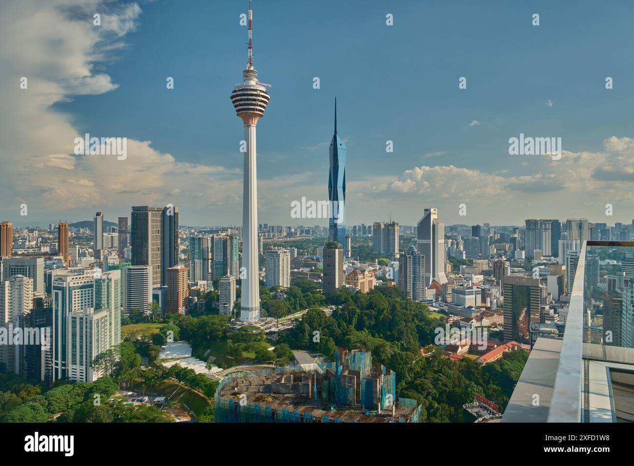 Kuala Lumpur skyline , Malaysia from the infinity rooftop pool at The ...
