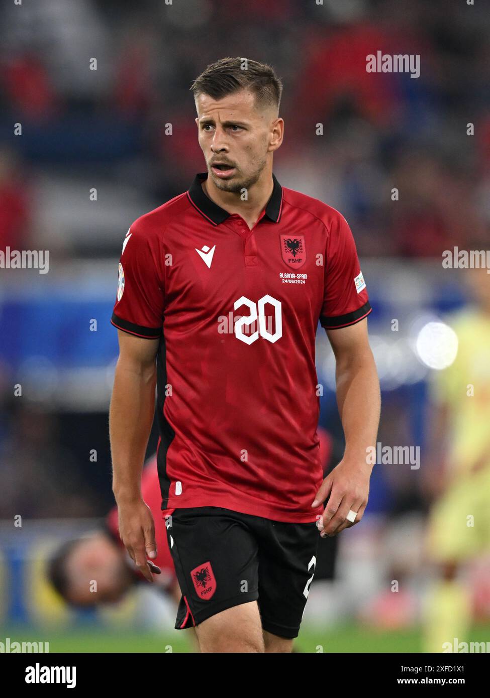 DUSSELDORF - Ylber Ramadani of Albania during the UEFA EURO 2024 group ...