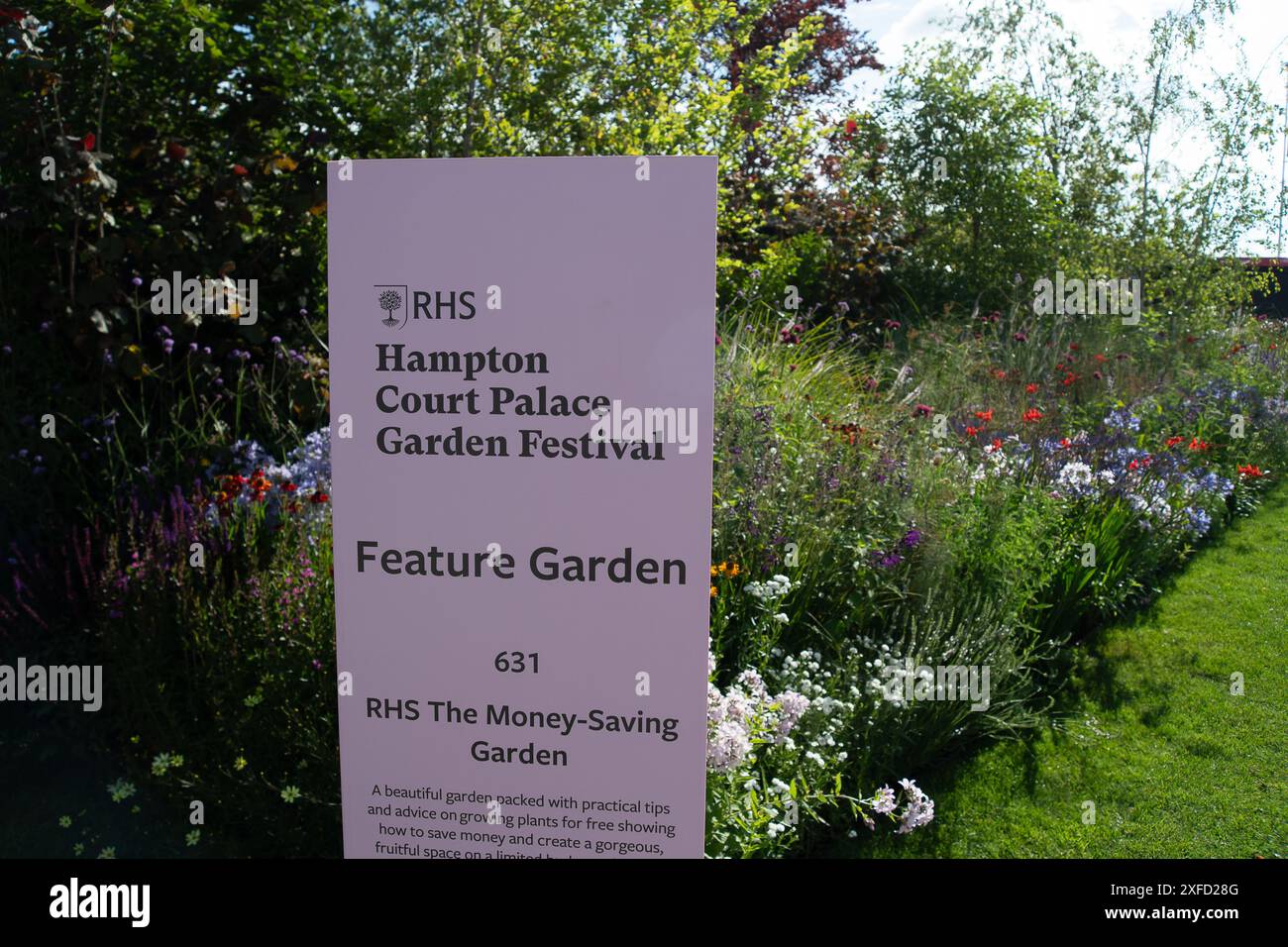 East Molesey, UK. 1st July, 2024. RHS The Money Saving Garden, one of ...