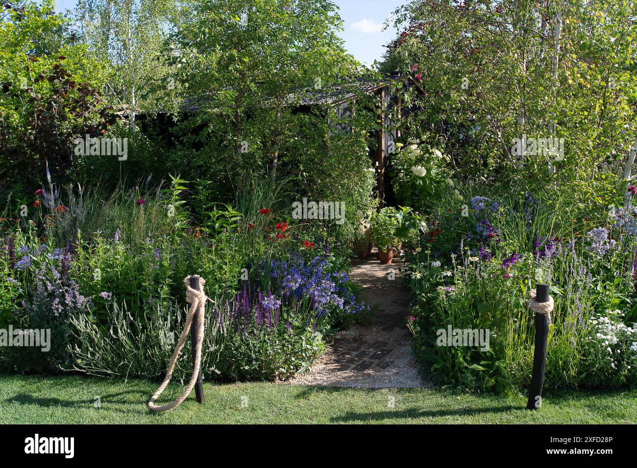 East Molesey, UK. 1st July, 2024. RHS The Money Saving Garden, one of ...