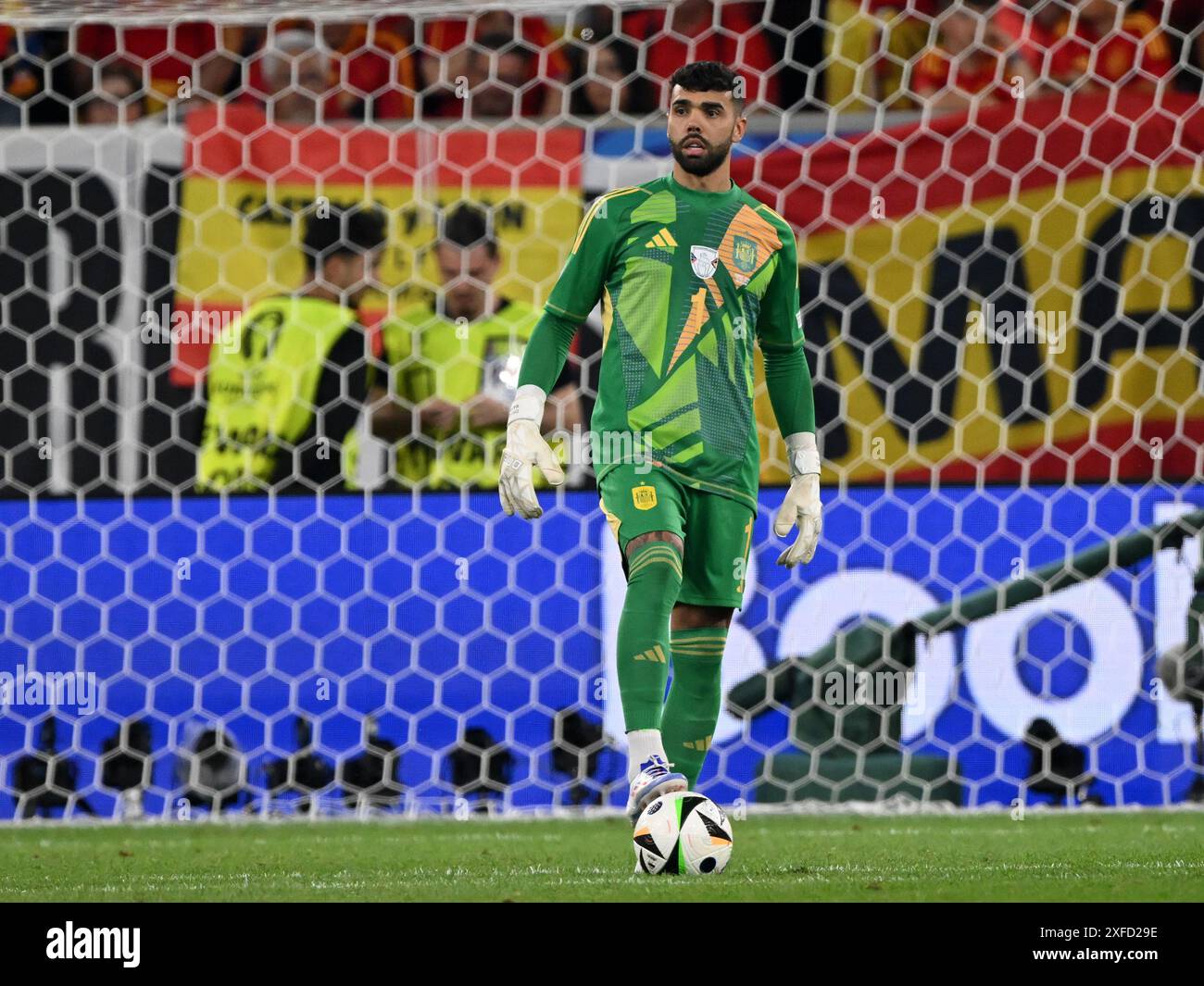 DUSSELDORF - Spain goalkeeper David Raya during the UEFA EURO 2024 ...