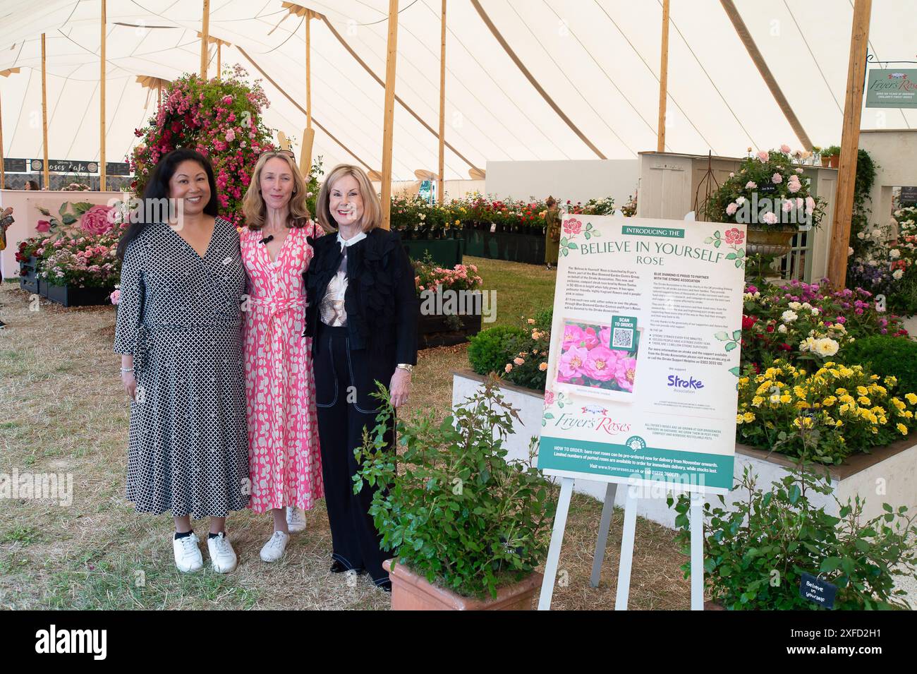 East Molesey, UK. 1st July, 2024. Representatives from the Stroke ...