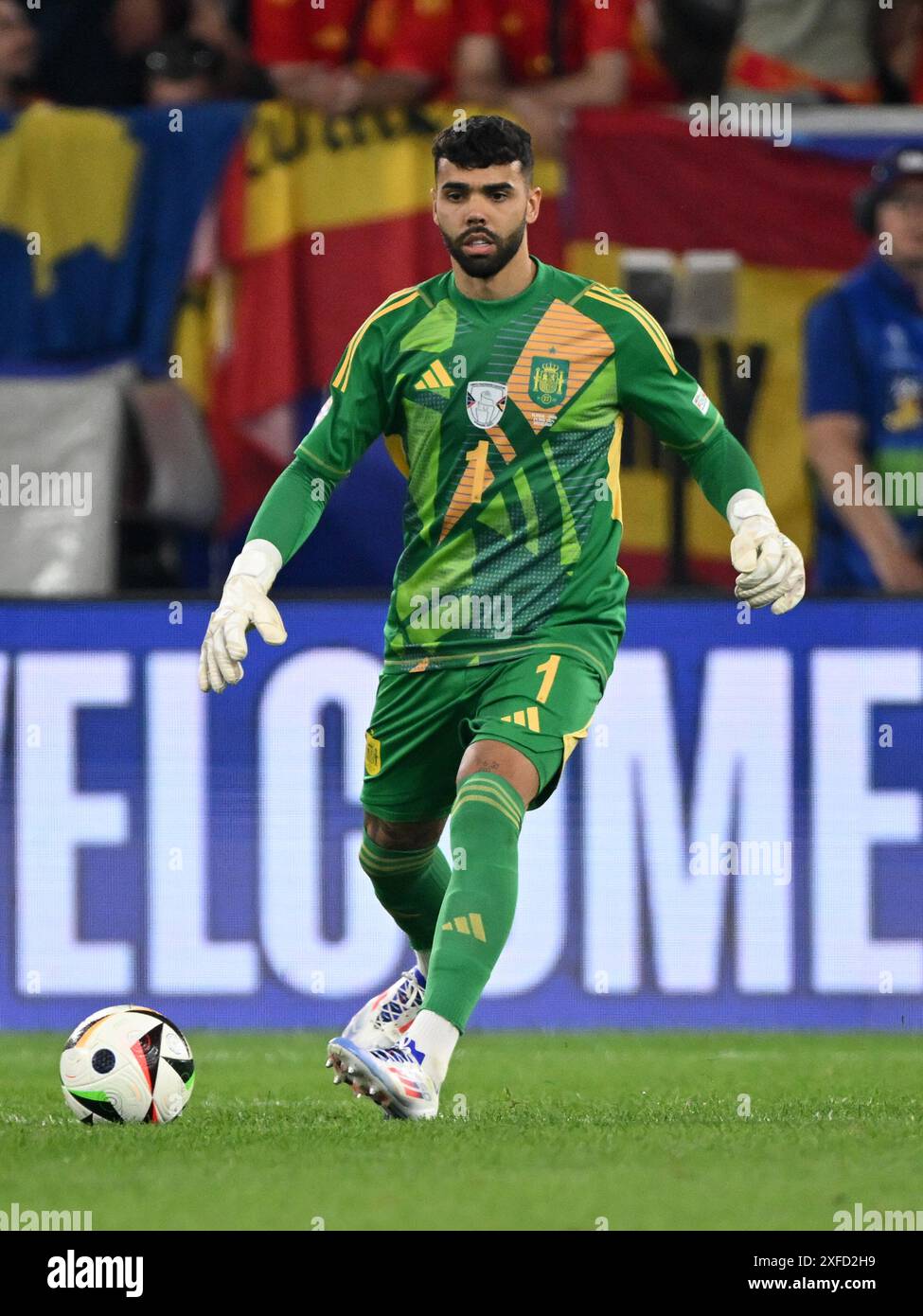 DUSSELDORF - Spain goalkeeper David Raya during the UEFA EURO 2024 ...