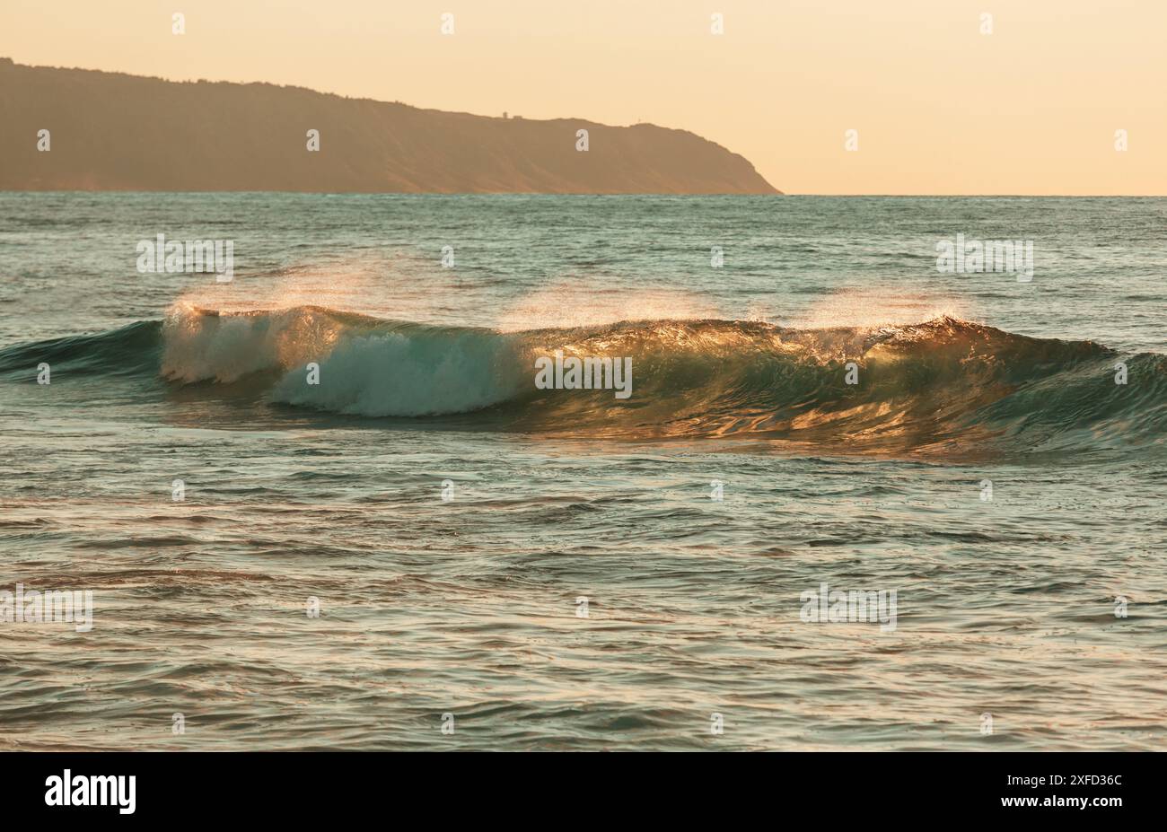 Blue wave on the beach. Dramatic natural background Stock Photo - Alamy