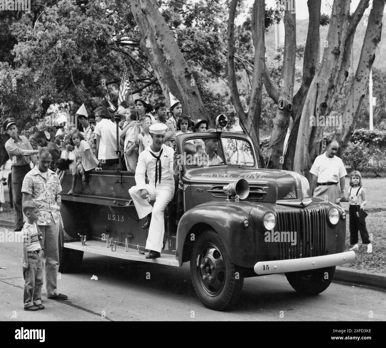 Fourth of July Celebration, Balboa, Panama Canal Zone, July 4, 1955 ...