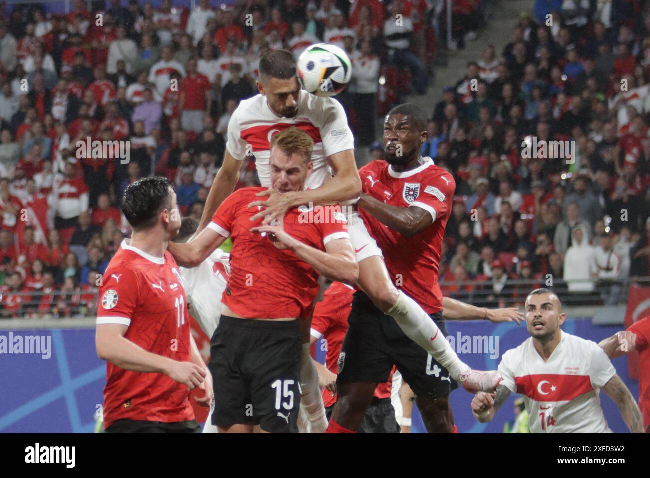 Leipzig, Germany, 2, July, 2024. Merih Demiral scores his team’s second ...