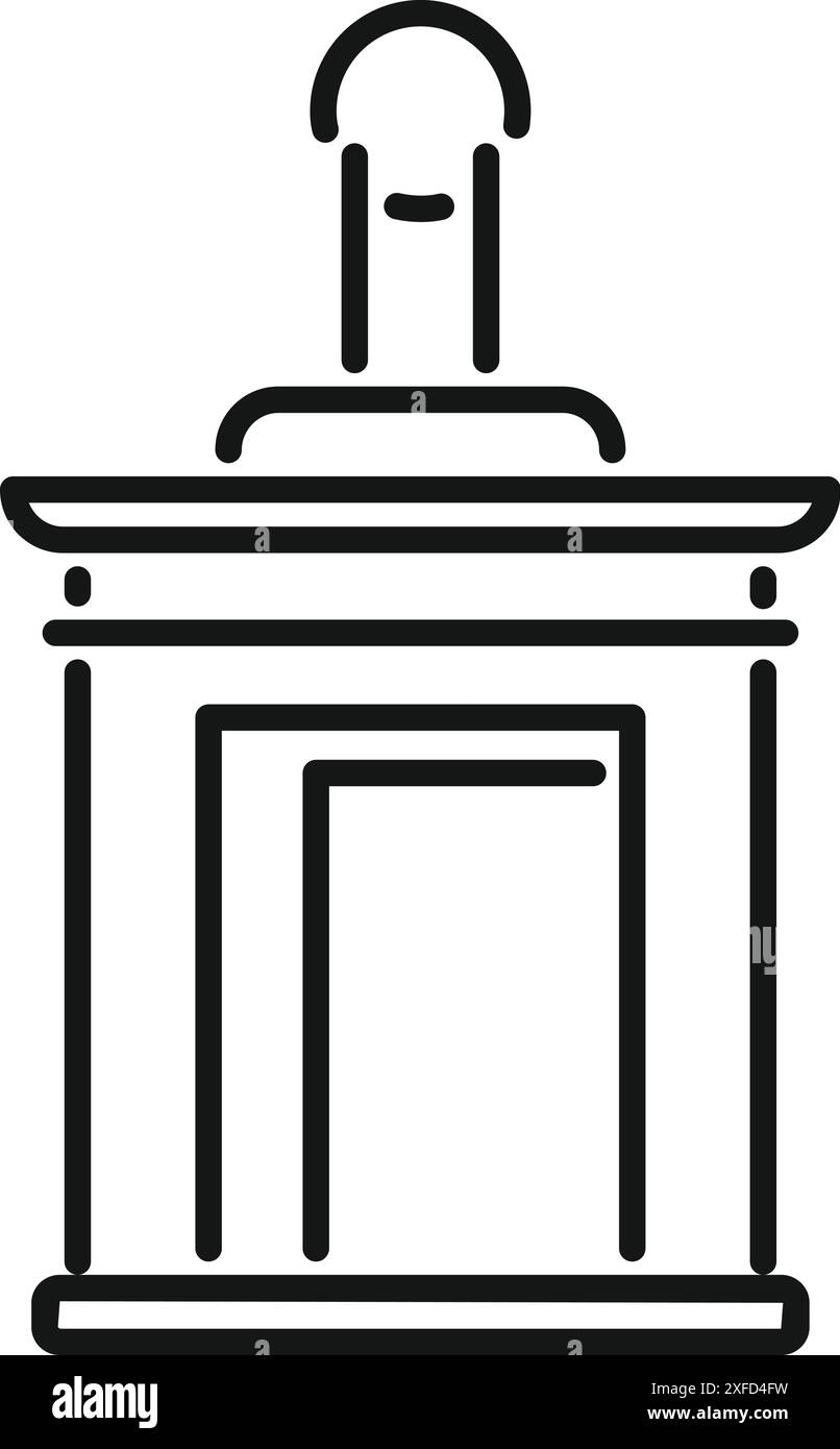 Witness stand in court Stock Vector Images - Alamy