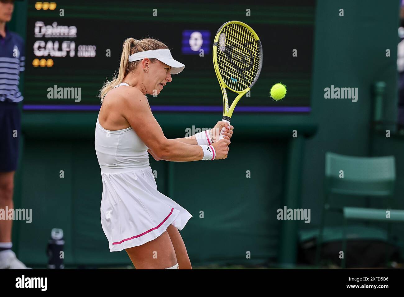 London, London, Great Britain. 2nd July, 2024. Dalma Galfi (HUN ...