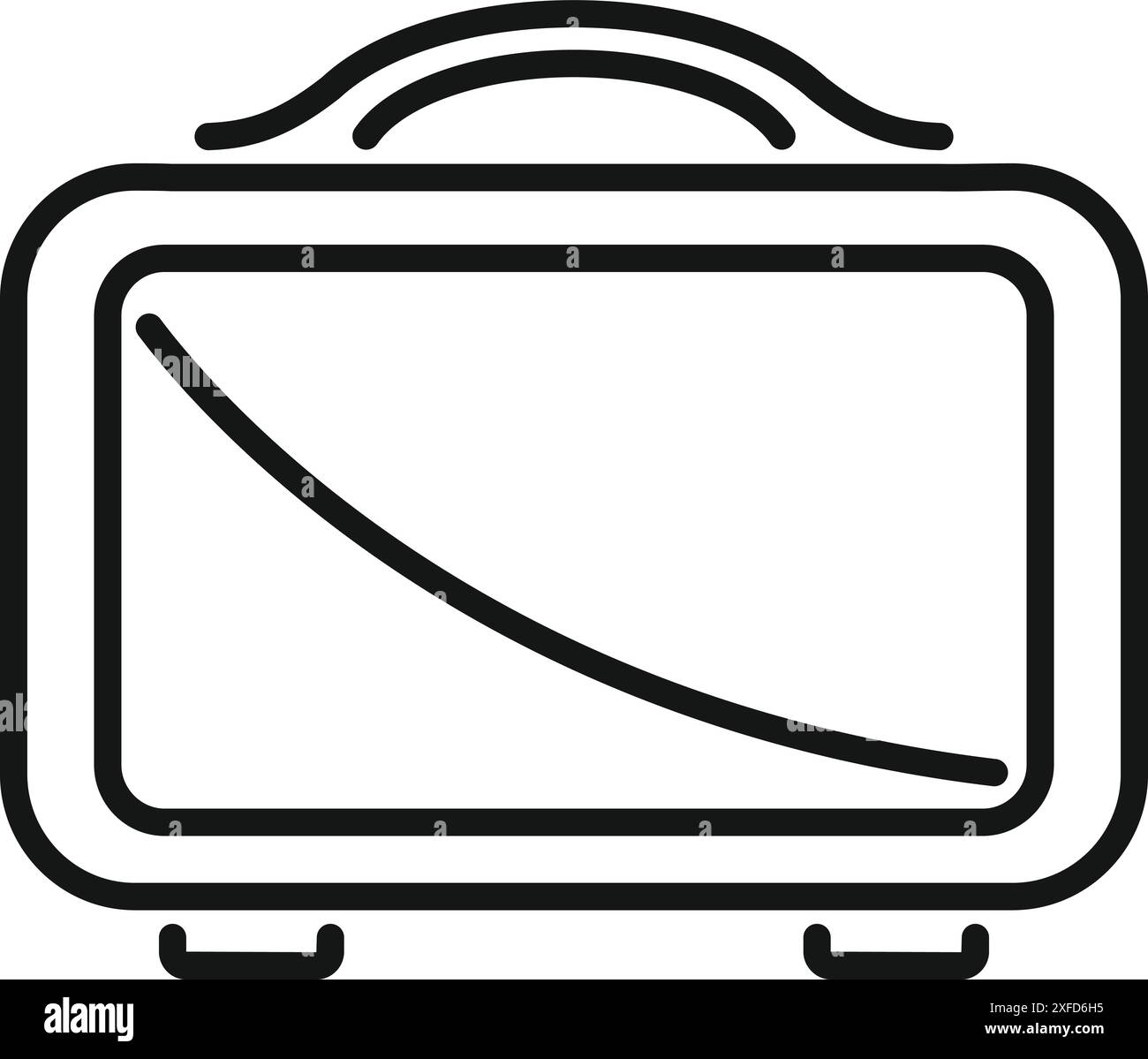 Lunch box icon representing a container for transporting meals, with a ...