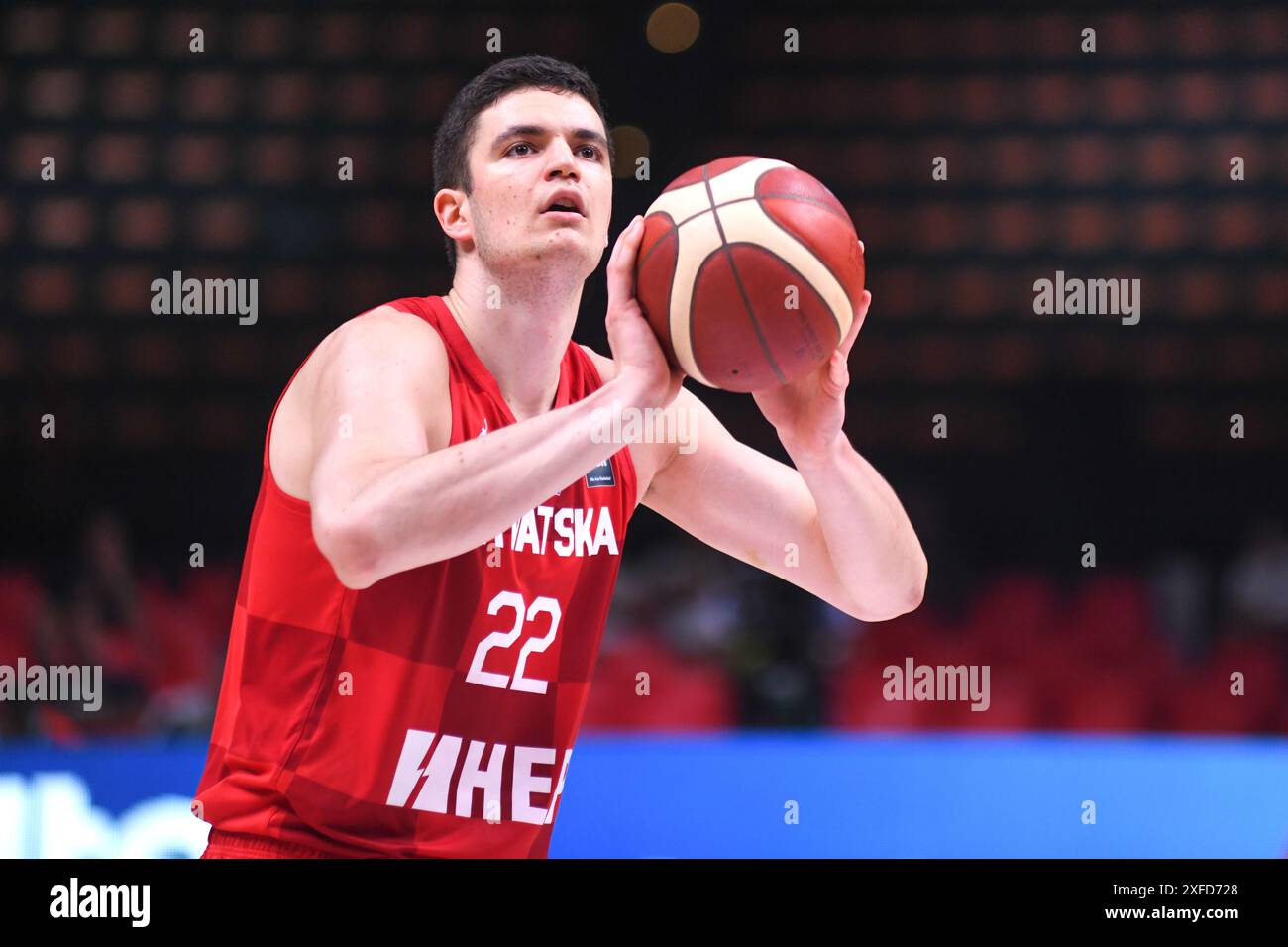 Danko Brankovic (Croatia). FIBA Olympic Qualifying Tournament. Piraeus ...