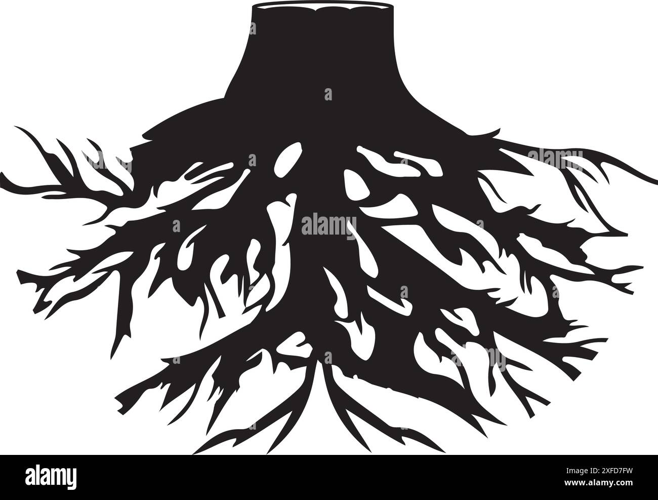 tree root icon vector illustration symbol design Stock Vector Image ...