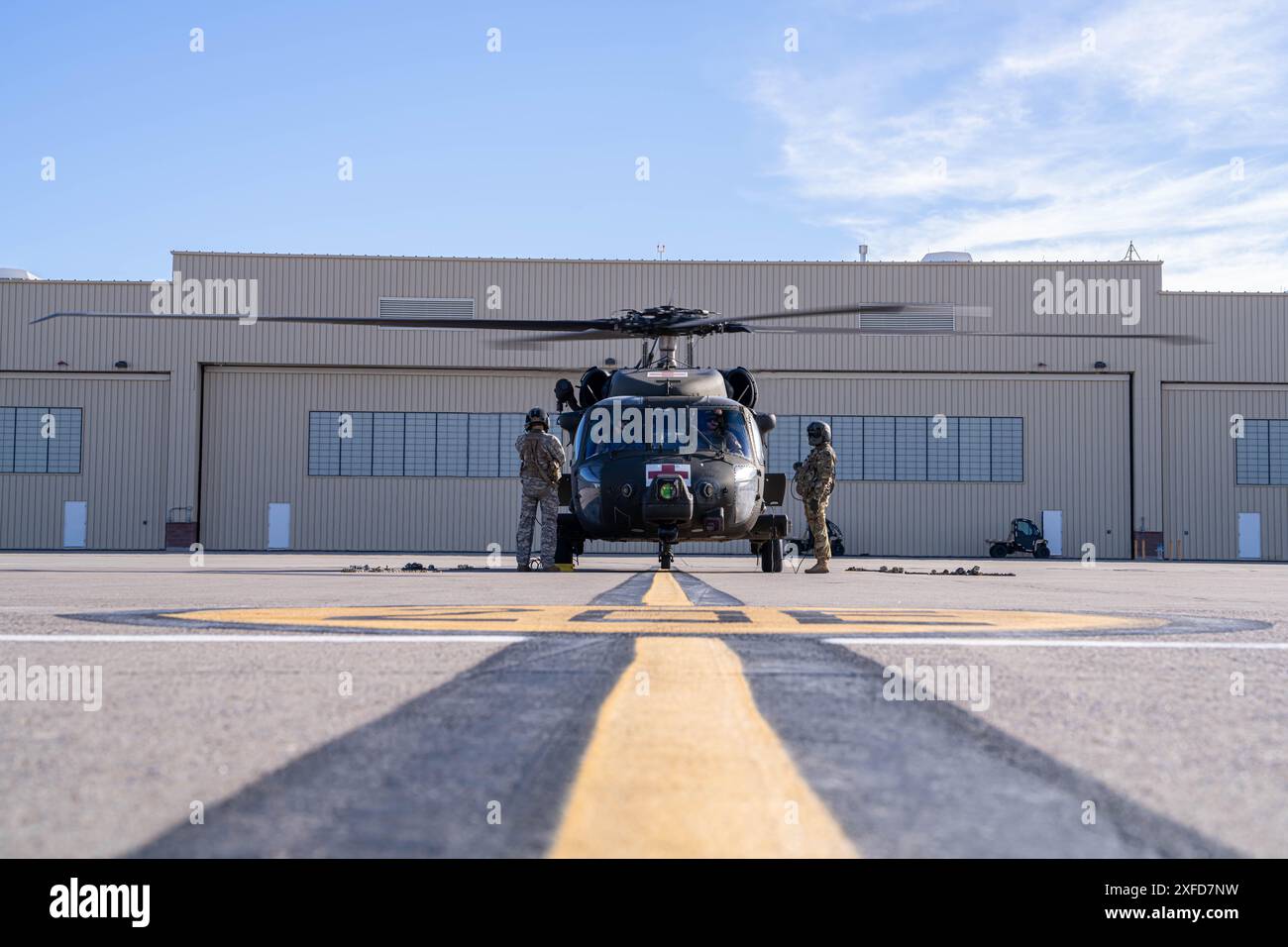 U.S. Army HH-60M Black Hawk crew assigned to Charlie Company, 2nd ...