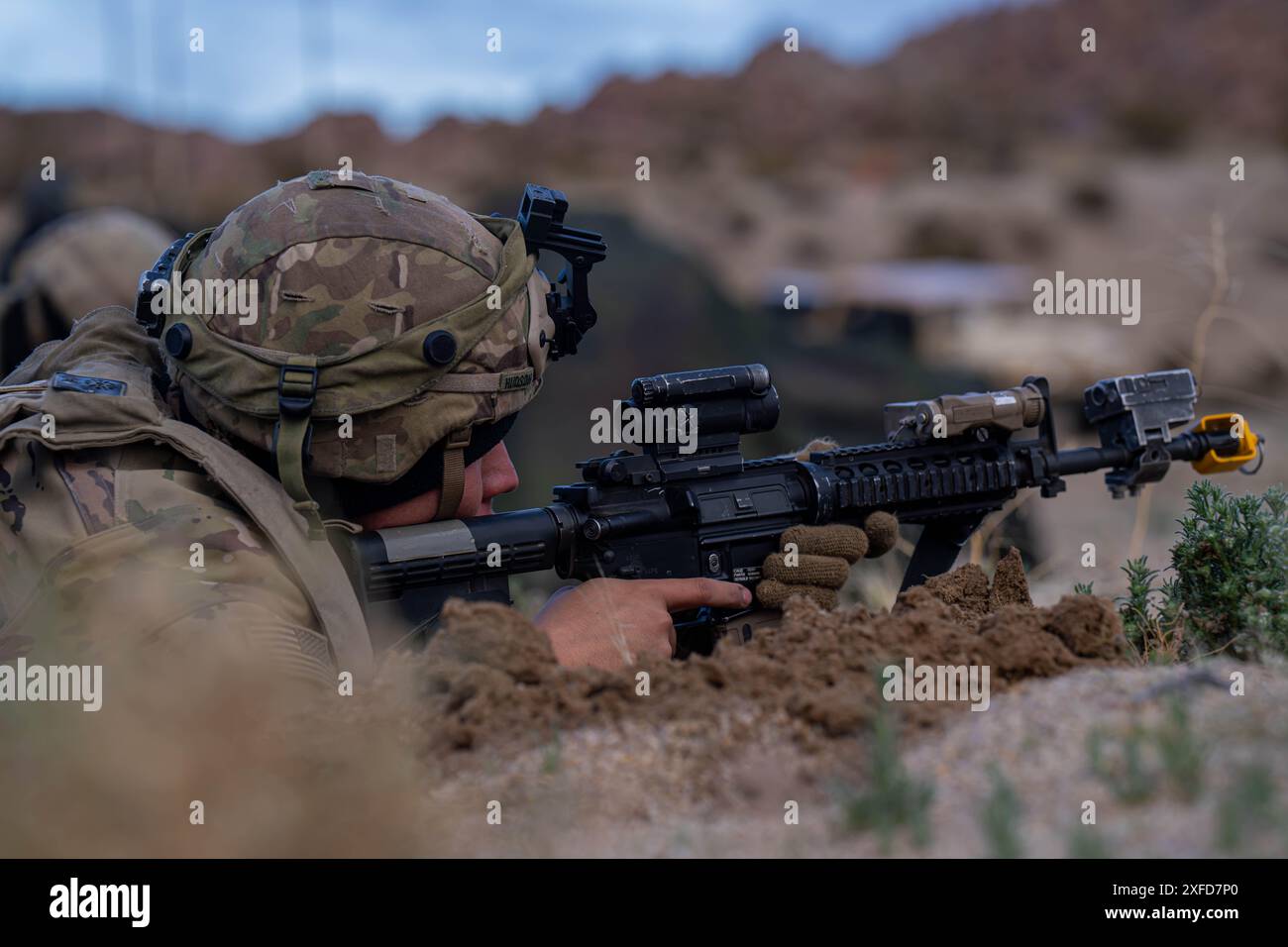 U.S. Army soldier assigned to 1st Armored Brigade Headquarters and Headquarters Company, 1st ...