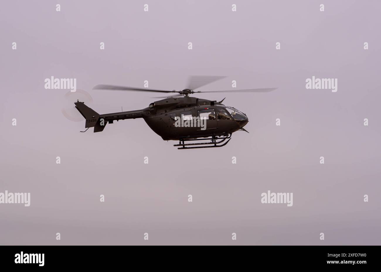 U.S. Army UH-72A Lakota flys over Forward Arming and Refueling Point ...