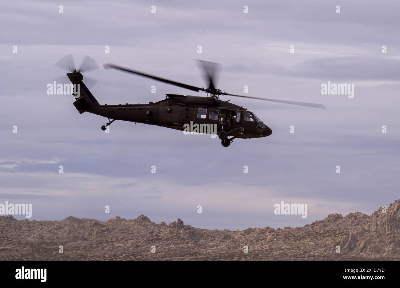 U.S. Army UH-60M Black Hawk assigned to Bravo Company, 3rd Attack ...