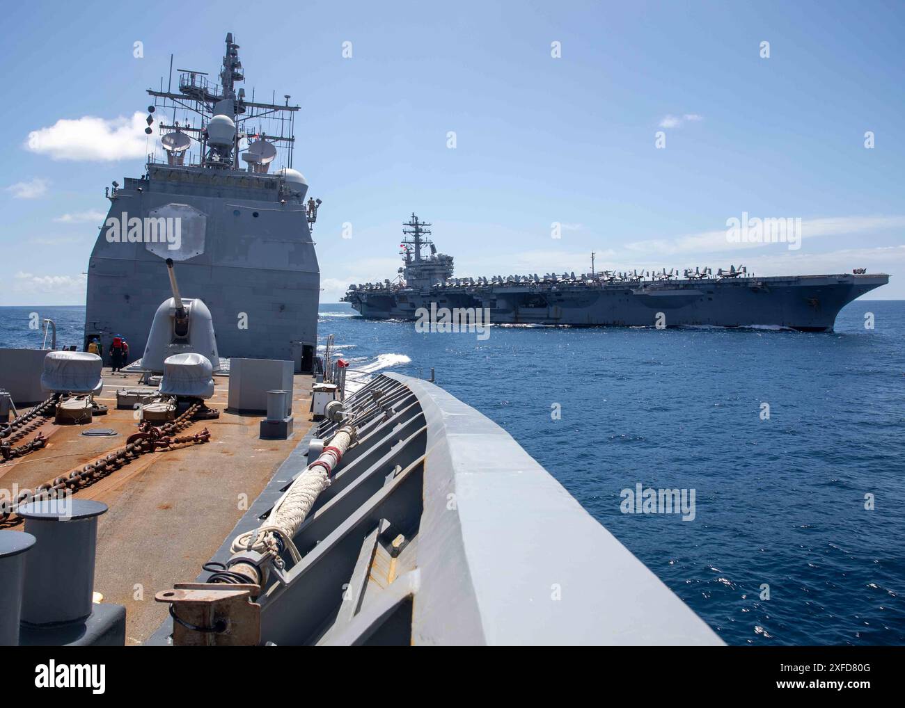 PACIFIC OCEAN (July 1, 2024) The Ticonderoga-class guided-missile ...