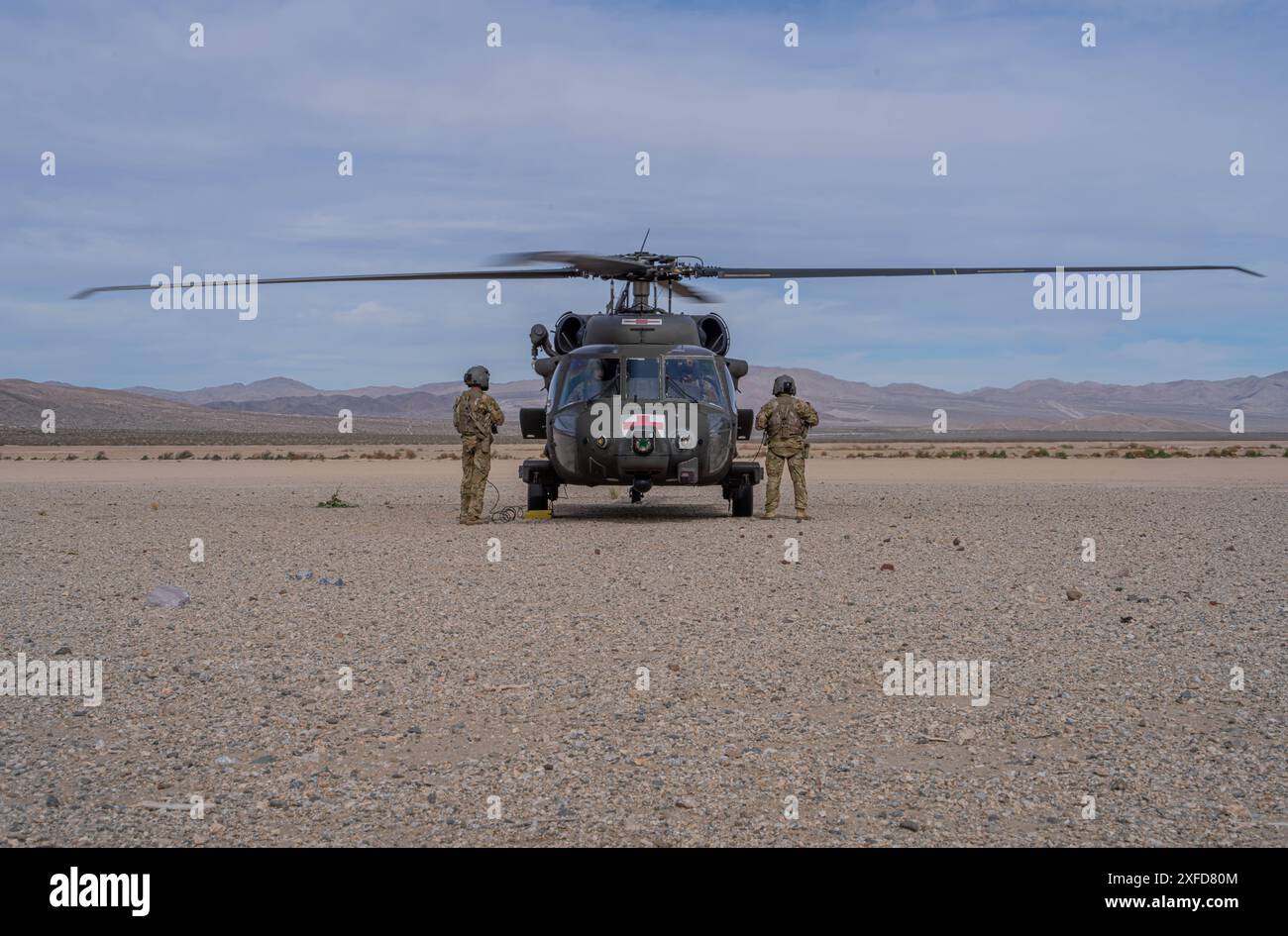 U.S. Army HH-60M Black Hawk crew assigned to Charlie Company, 2nd ...