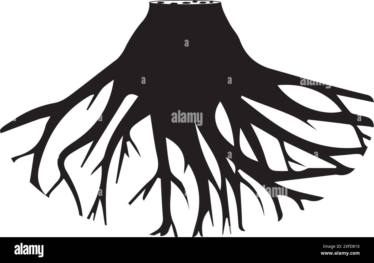 tree root icon vector illustration symbol design Stock Vector Image ...