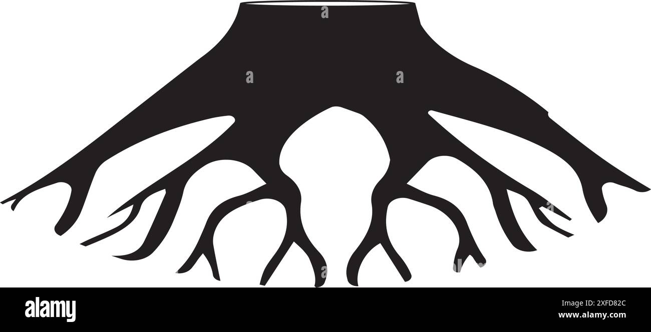 tree root icon vector illustration symbol design Stock Vector Image ...