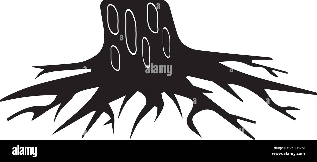 tree root icon vector illustration symbol design Stock Vector Image ...