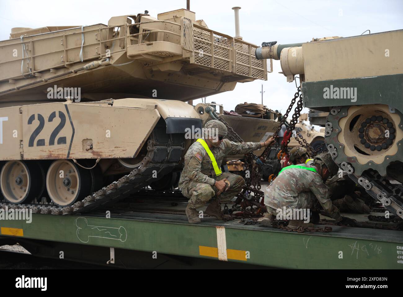 Soldiers from the 37th Armored Regiment, 1st Battalion, 2nd Brigade ...