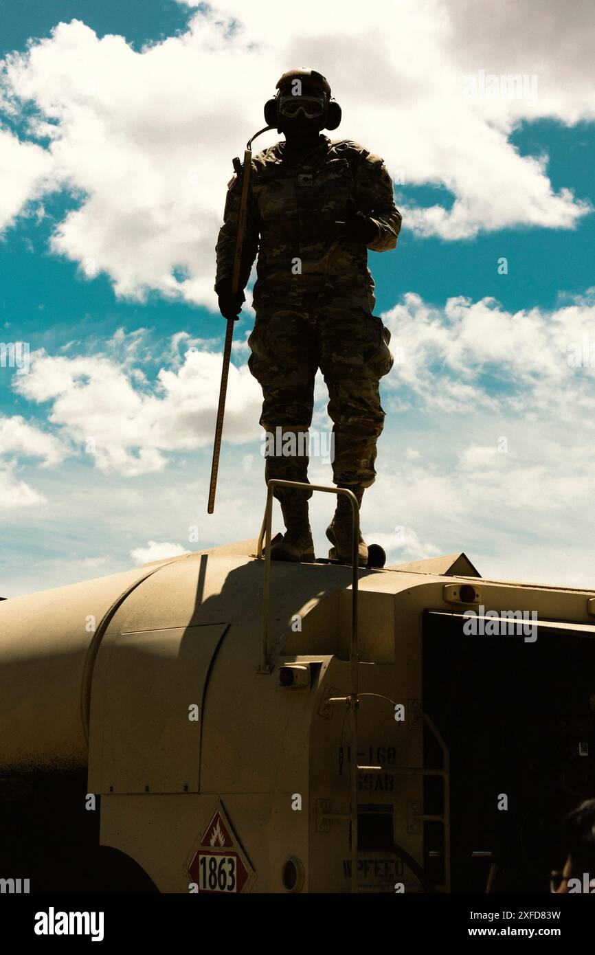 U.S. Army petroleum supply specialists with 1st Battalion, 168th ...