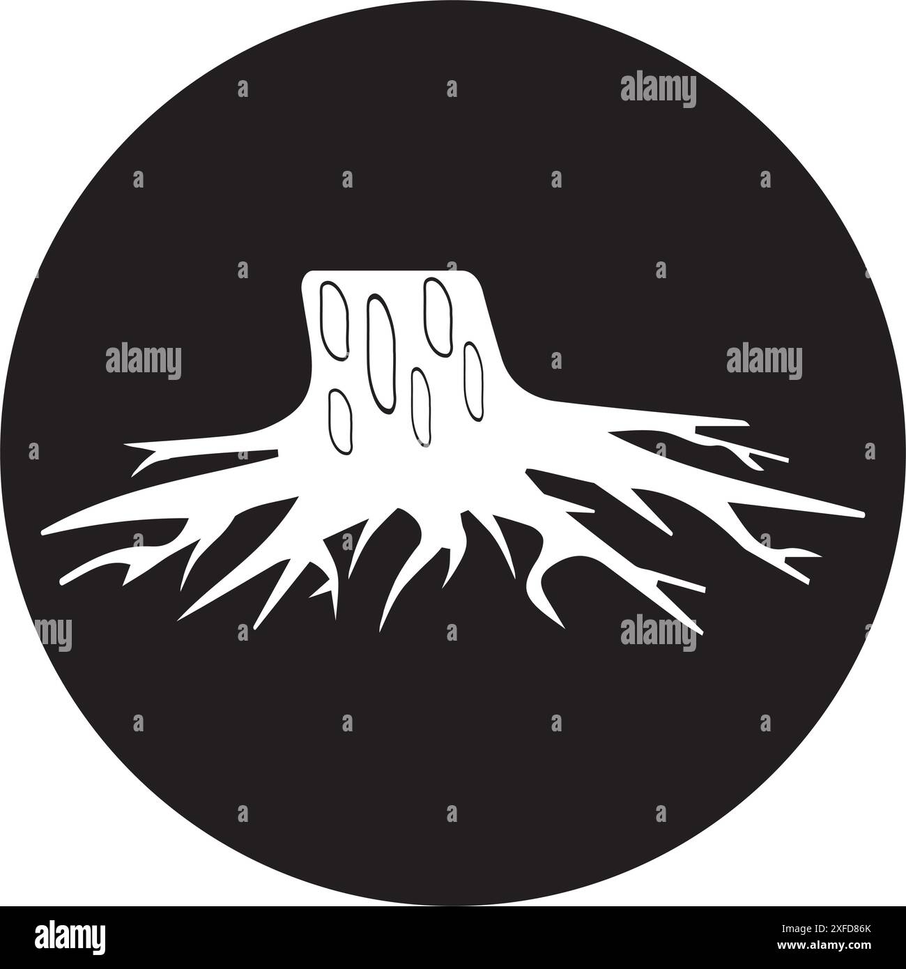 tree root icon vector illustration symbol design Stock Vector Image ...