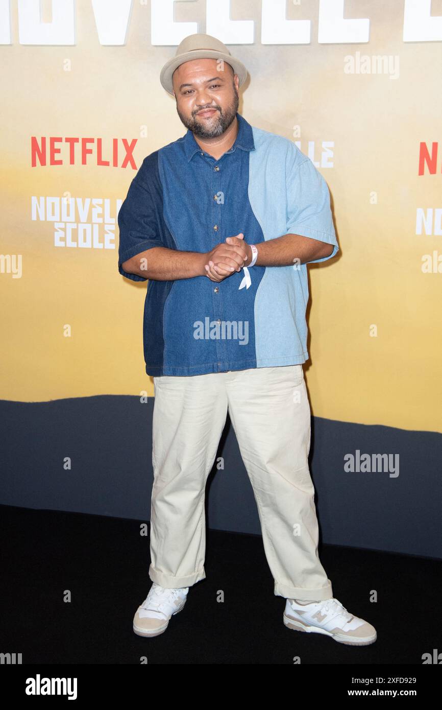 Paris, France. 02nd July, 2024. Raphal Yem attending the Nouvelle Ecole ...