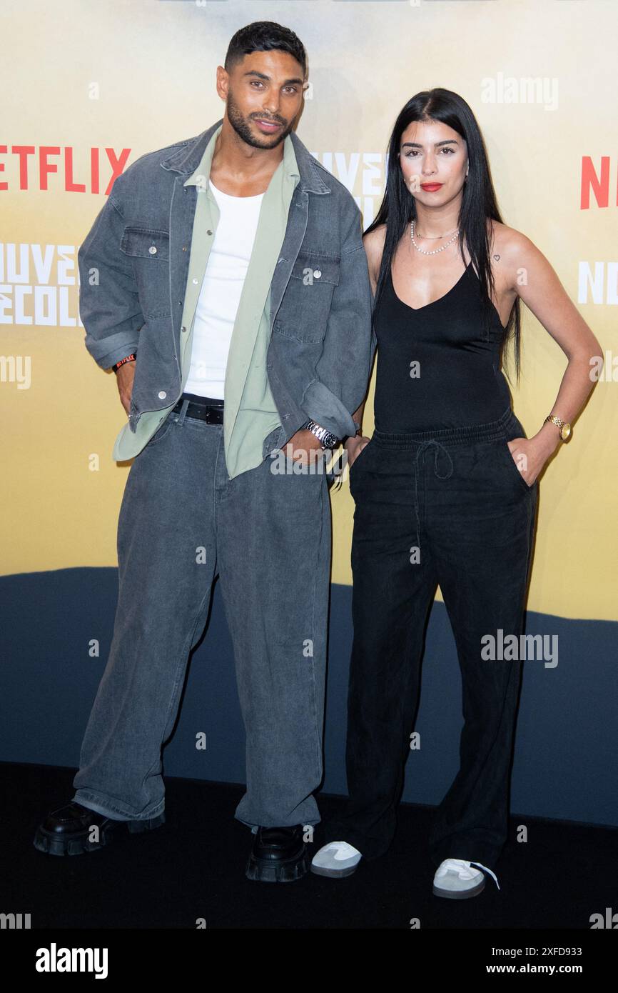 Paris, France. 02nd July, 2024. Nassim Lyes and guest attending the ...