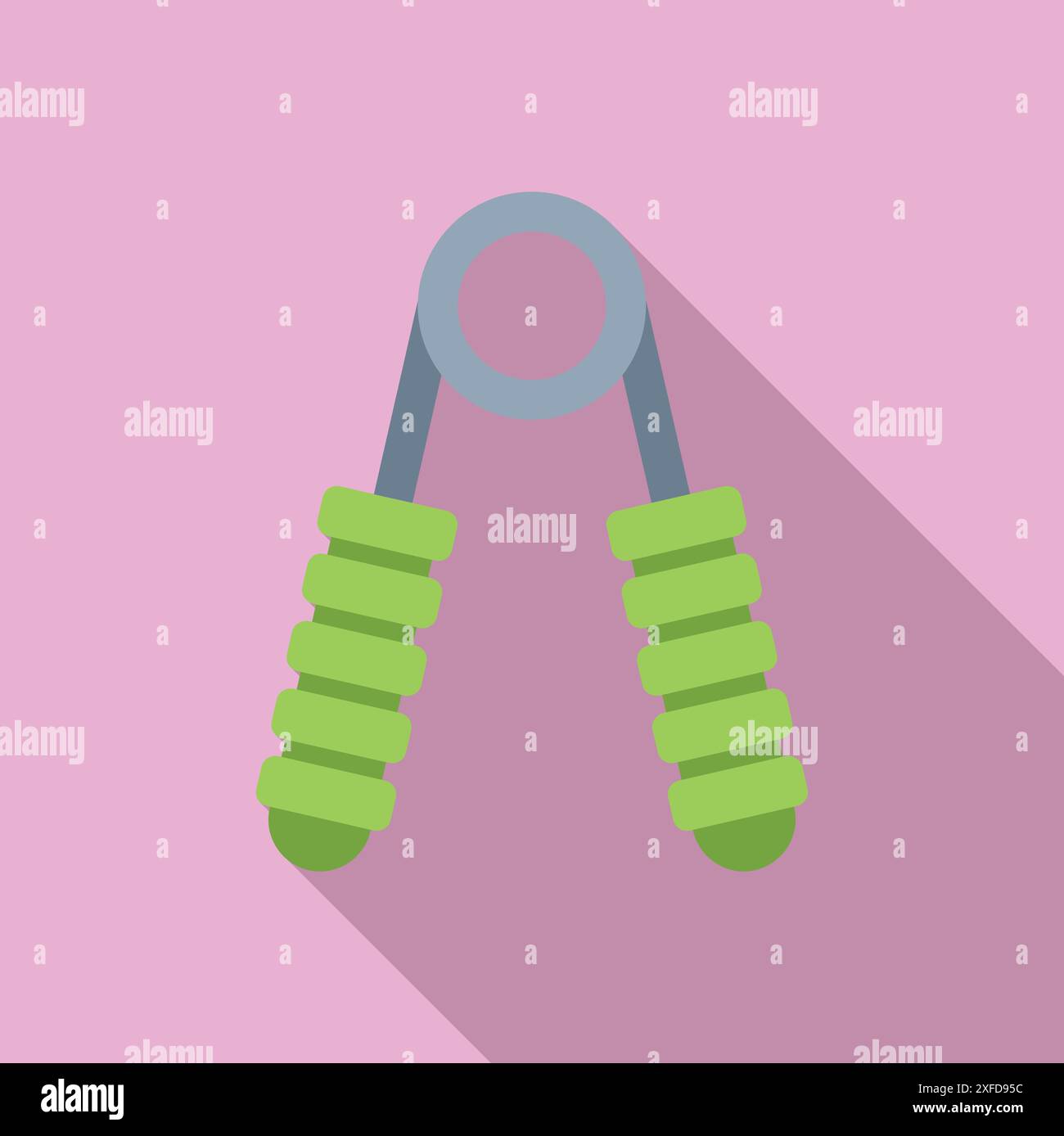 Hand grip exerciser is being squeezed to strengthen muscles Stock ...