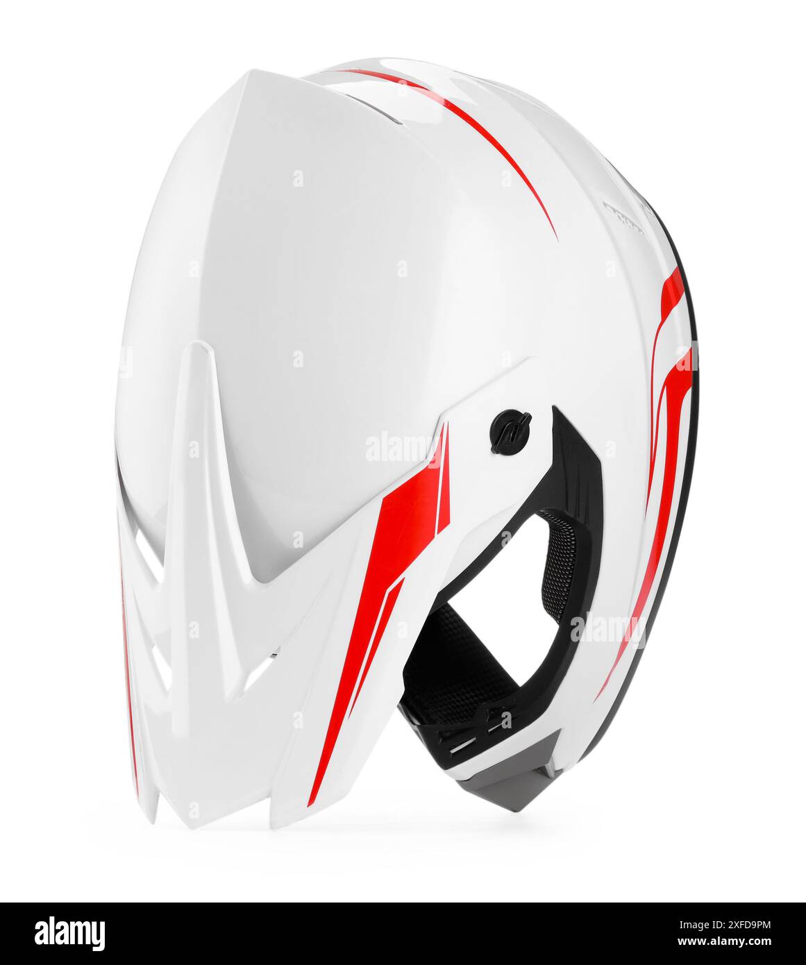 New modern motorcycle helmet isolated on white Stock Photo - Alamy