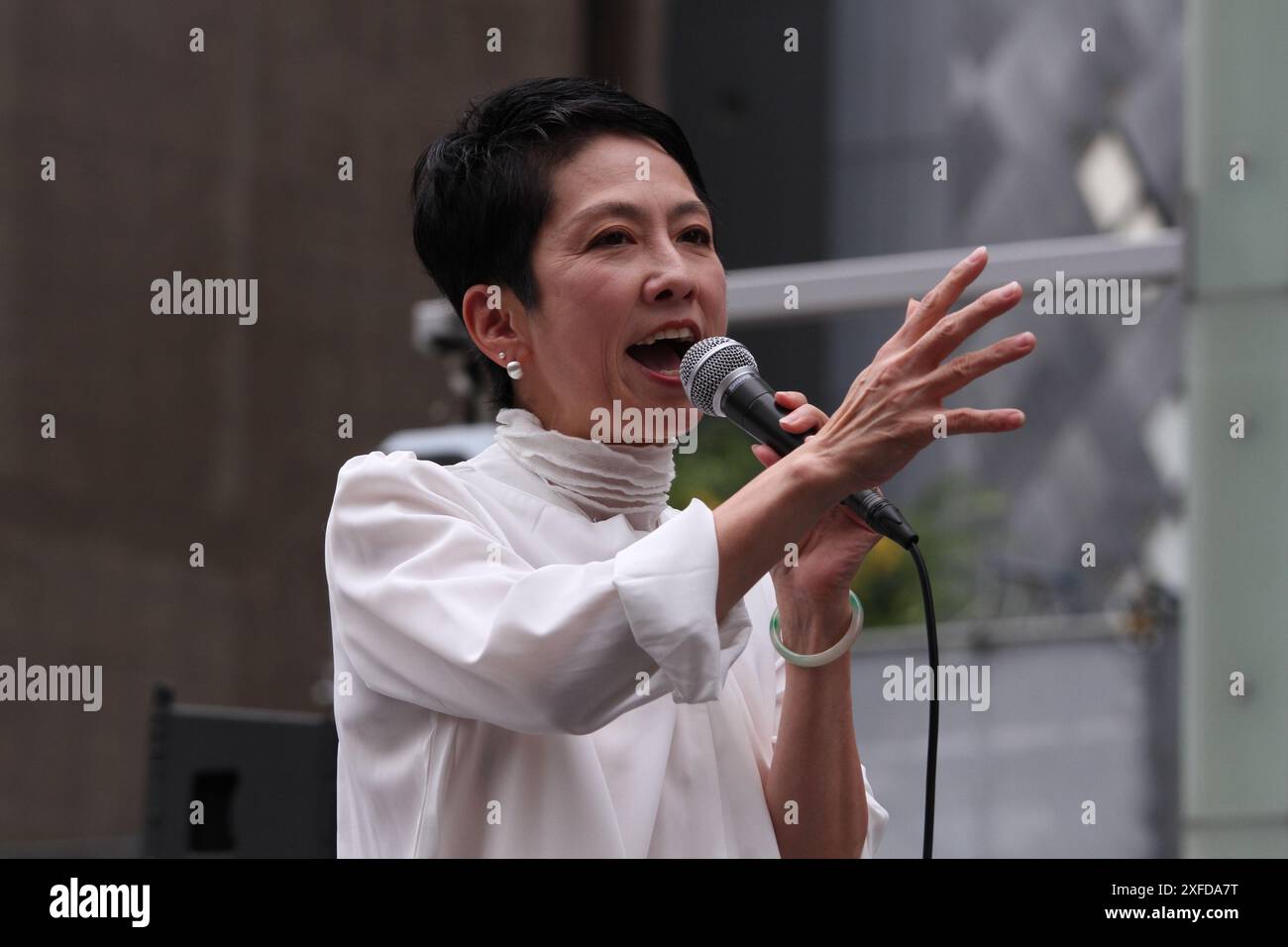 Tokyo, Japan. 30th June, 2024. Tokyo gubernatorial election candidate ...