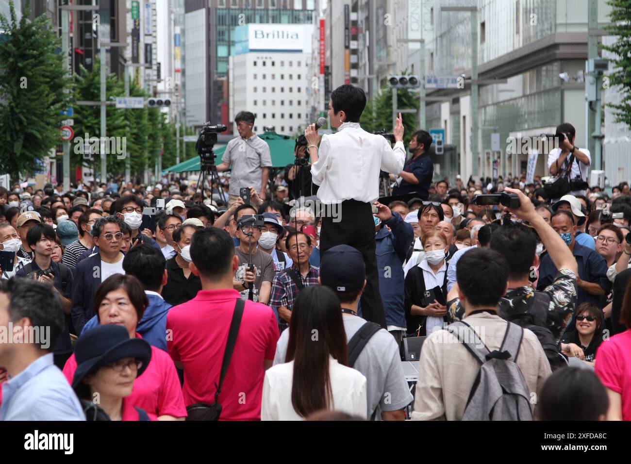 Tokyo, Japan. 30th June, 2024. Tokyo gubernatorial election candidate ...