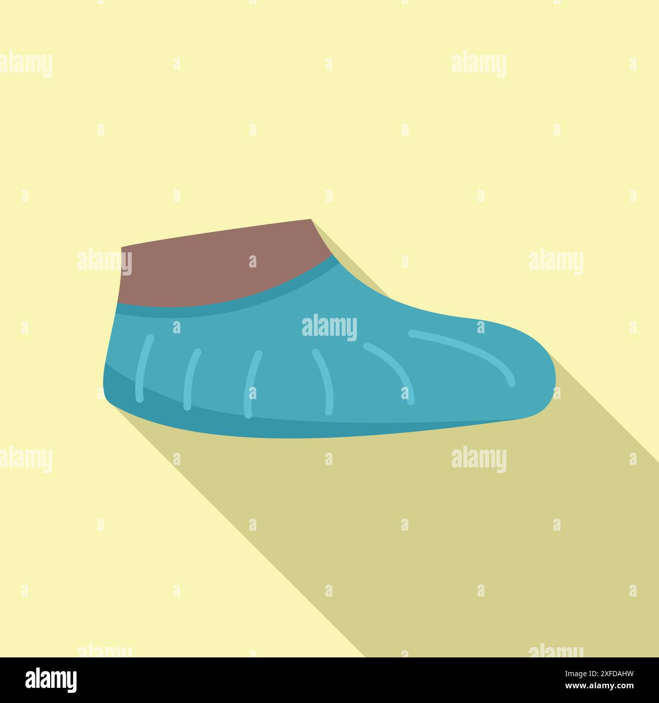 Blue medical shoe cover protecting from contamination in hospital or ...