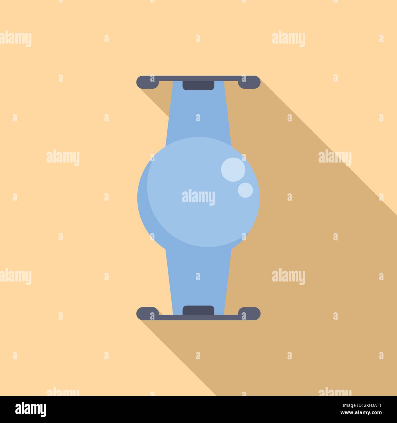 Knee replacement surgery icon showing a prosthesis implant replacing a ...
