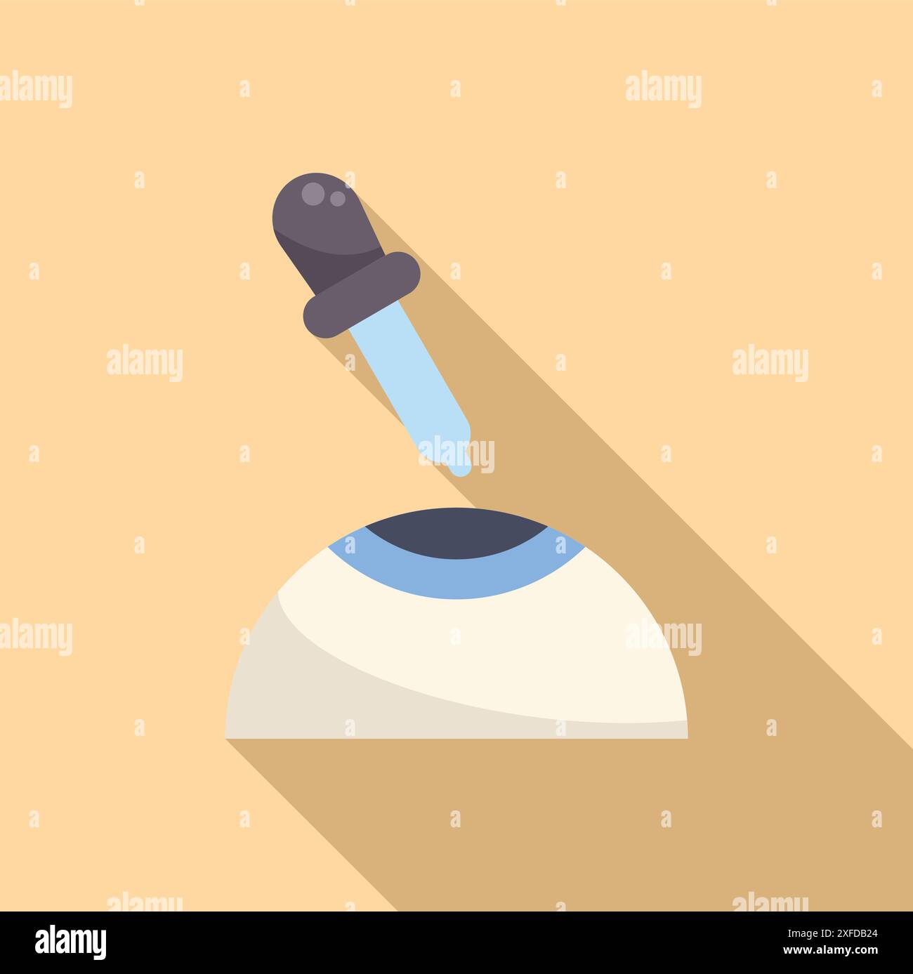 Eye drop dripping eye drop medication into a human eye for vision ...