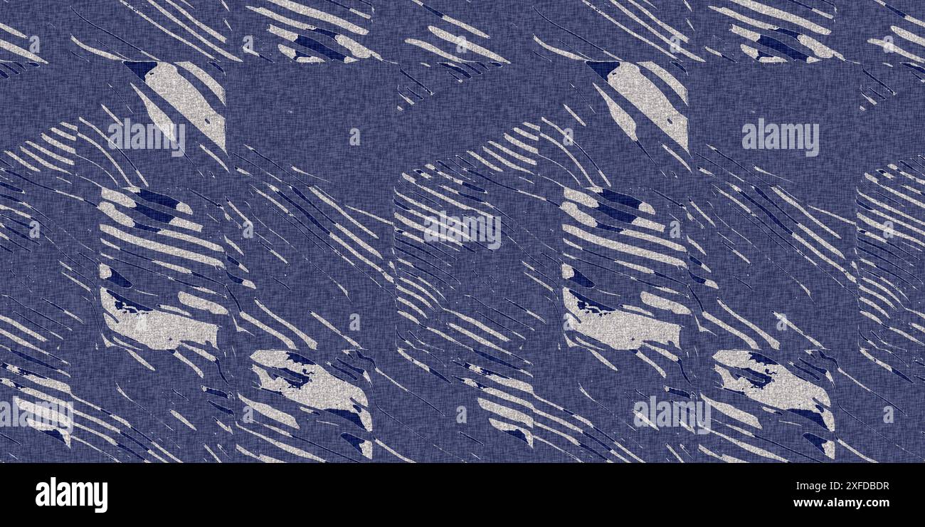 Denim blue dye effect seamless woven linen background, Distressed ink ...