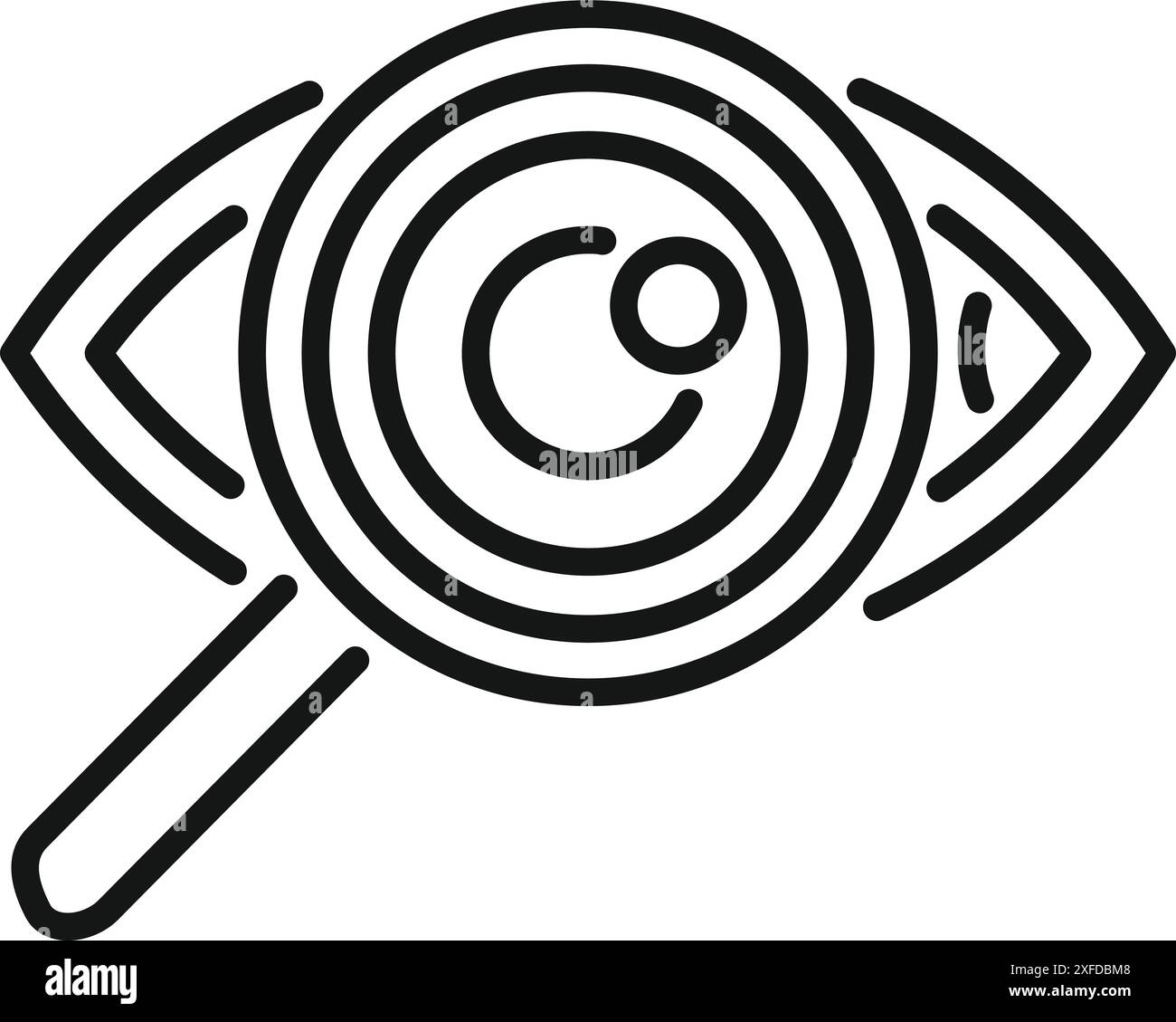 Examination for visual acuity Cut Out Stock Images & Pictures - Alamy