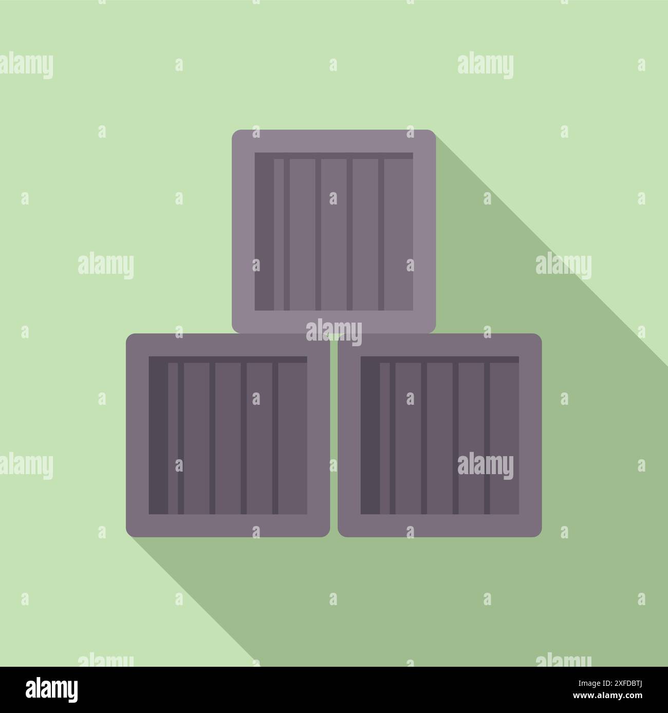 Stacked wood crates Stock Vector Images - Alamy