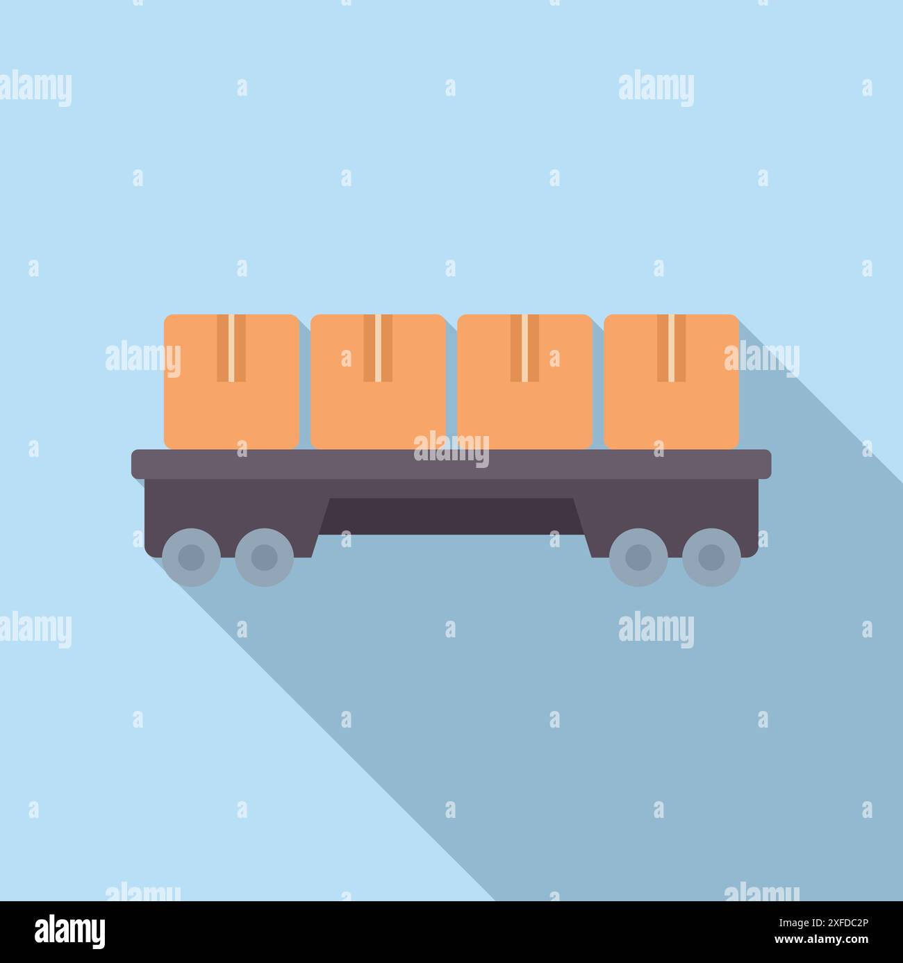Unloading a freight train Stock Vector Images - Alamy
