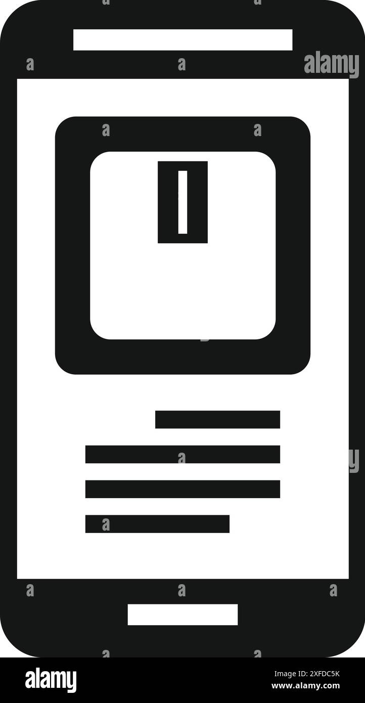 Smartphone is showing parcel tracking app with simple and minimal black ...