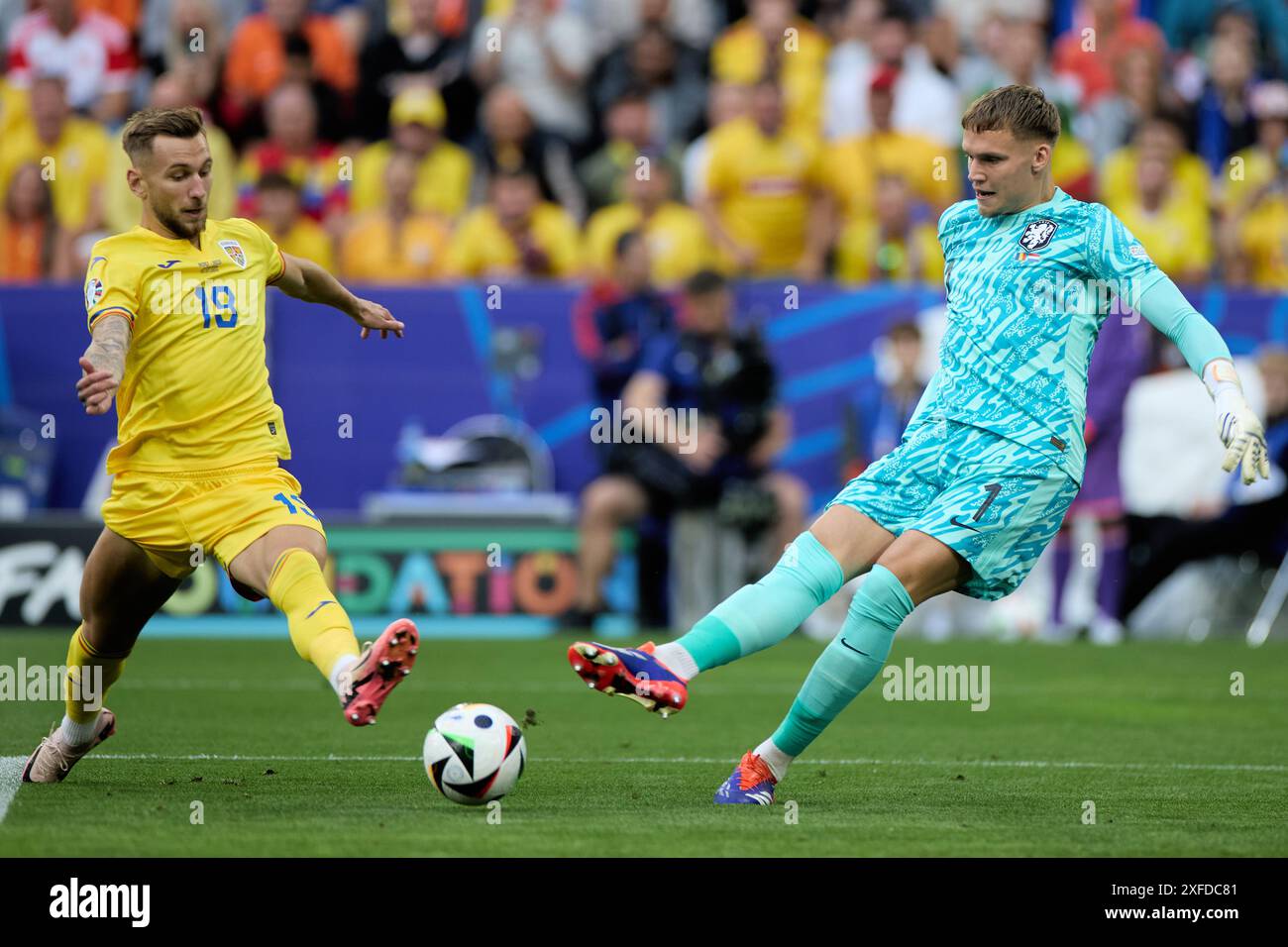 Munich, Denis-Mihai Dragus of Romania during the UEFA Euro 2024 Round ...