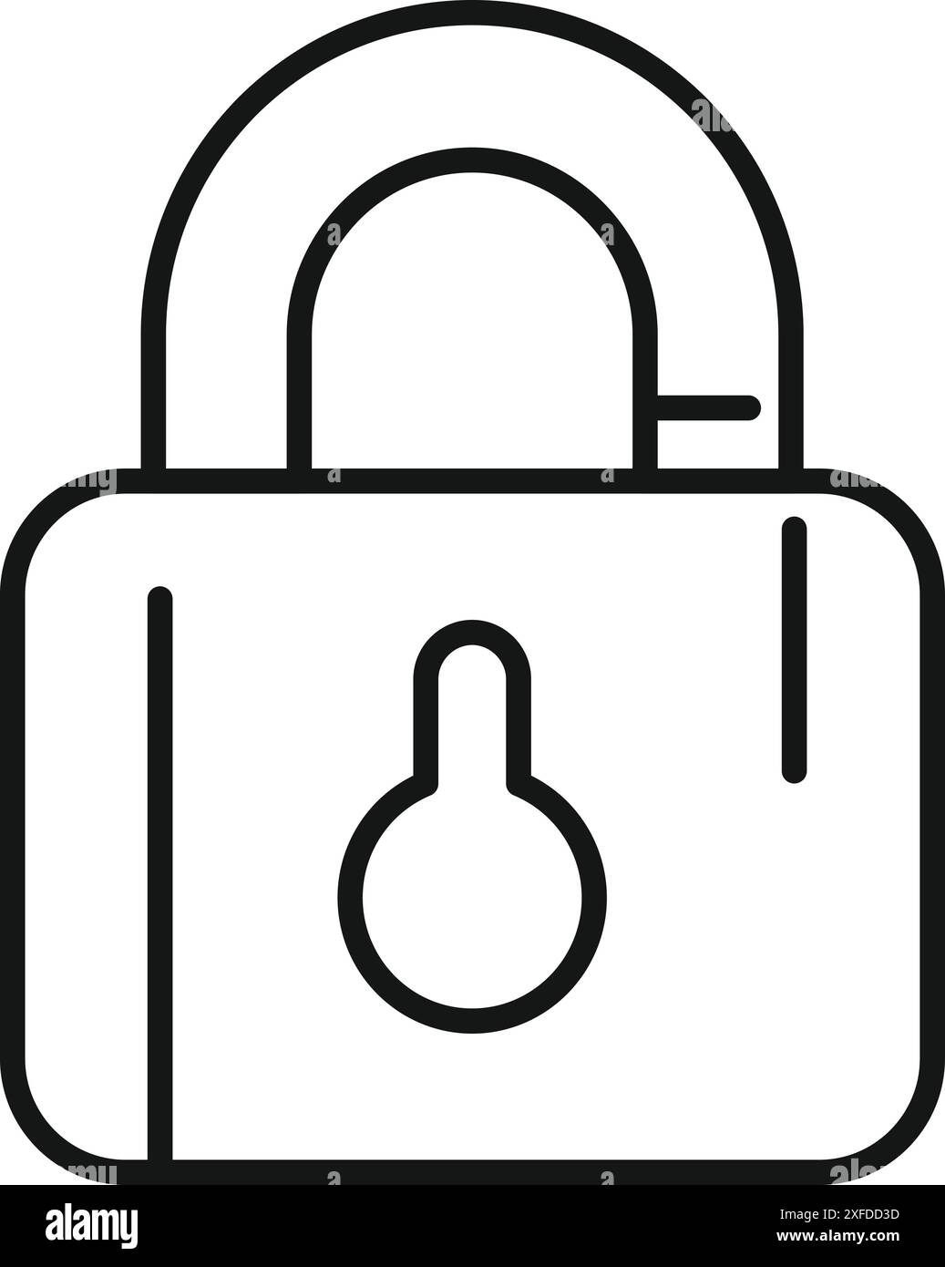 Simple padlock icon representing hi-res stock photography and images - Alamy
