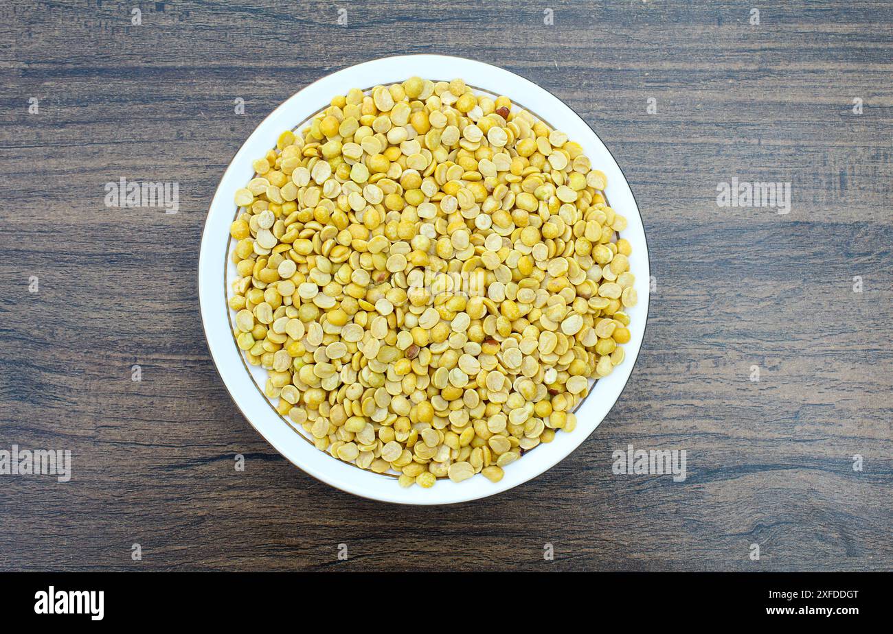 Toor dal or arhar dal in a plate top view Stock Photo - Alamy
