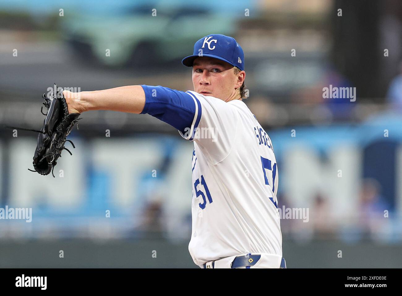 July 2, 2024: Kansas City Royals starting pitcher Brady Singer (51 ...