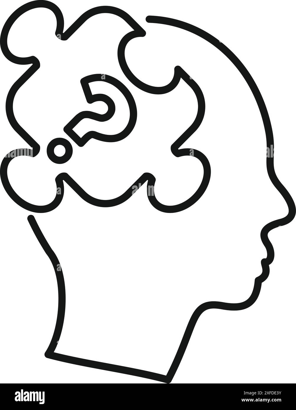 Minimalist line art illustration representing the concept of ...